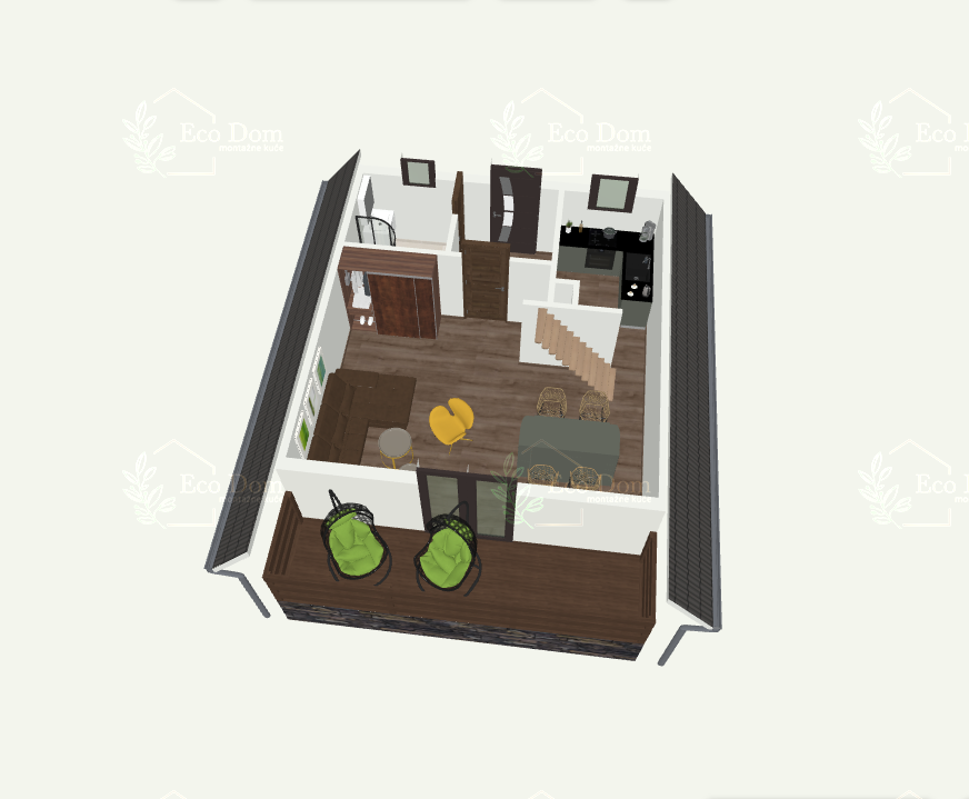 Montažna kuća Eco 40 – Ecodom