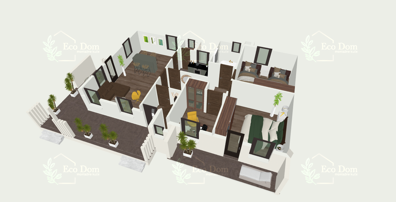 Montažna kuća Eco 133 – Ecodom